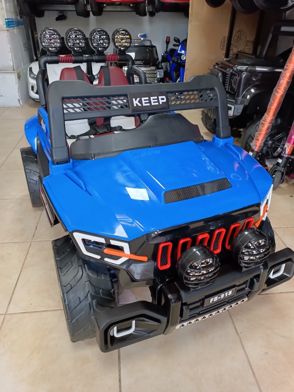 XXL Dev Boyut, 2 Kişilik, Kauçuk Lastik Jeep! 12V, 4X4, Cep ...