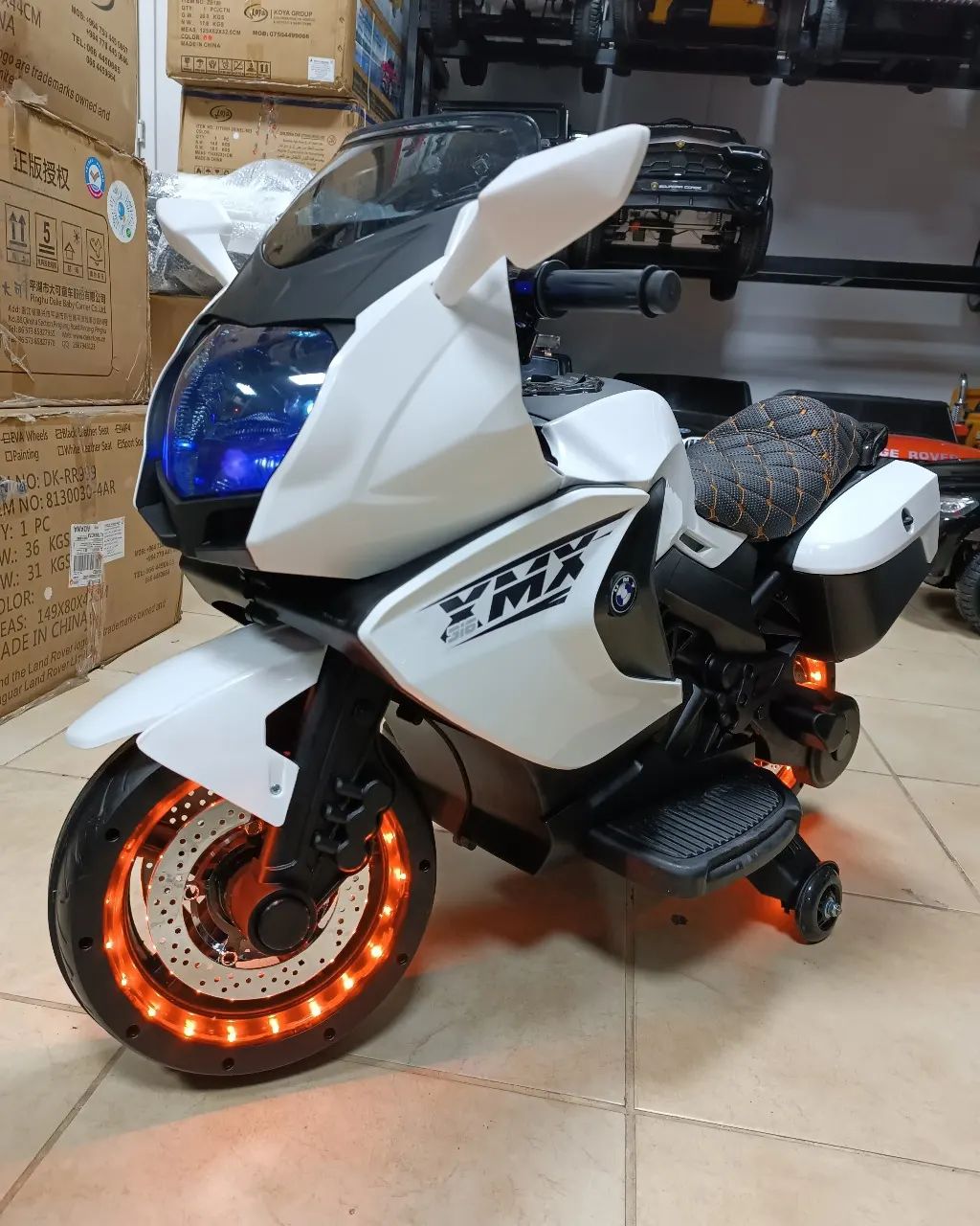 XMX-316 Akülü Motor! 12V, Yavas-Hızlı 2 Mod, Deri Koltuk, Led Tasarım ...